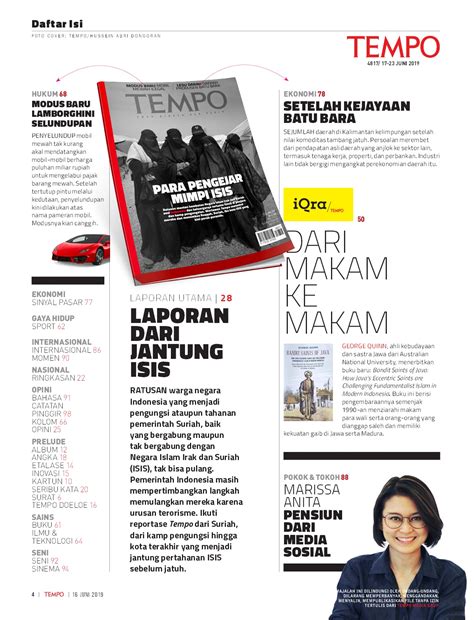 Jual Majalah TEMPO 17 23 Juni 2019 Gramedia Digital Indonesia
