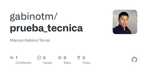 GitHub Gabinotm Prueba Tecnica Marcos Gabino Torres