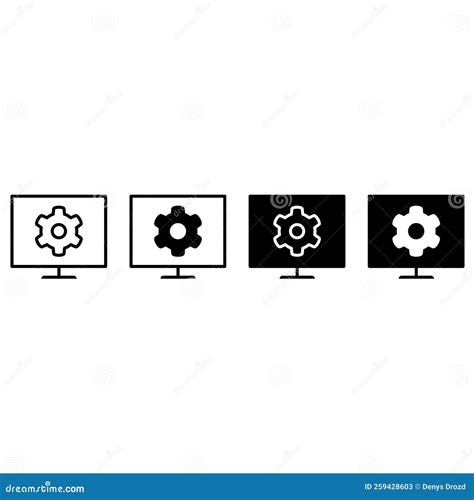 Setup Icon Vector Set Settings Illustration Sign Collection