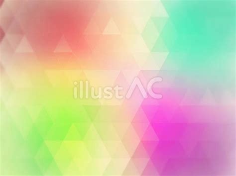 レインボーの抽象的な幾何学模様背景イラスト No 23844693／無料イラストフリー素材なら「イラストac」