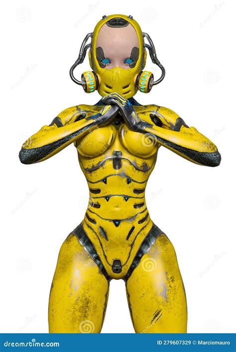 Super Gynoid Is Staring You Royalty Free Illustration Cartoondealer