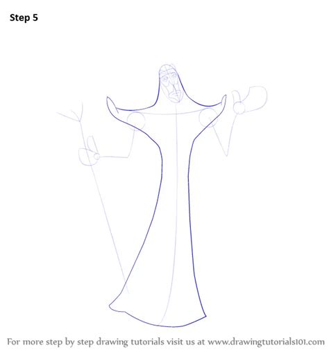 How To Draw Jafar From Aladdin Aladdin Step By Step DrawingTutorials101 Com