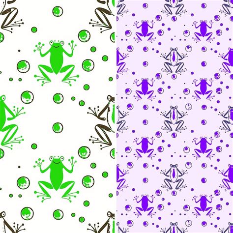 Premium Psd A Colorful Pattern With Frogs And A Frog