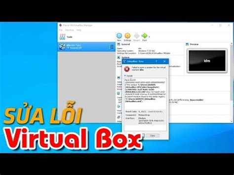 S A L I Kh Ng Kh I Ng C M Y O Virtualbox Failed To Open Session