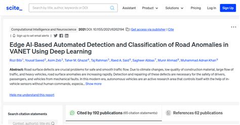 Citation Report Edge Ai Based Automated Detection And Classification