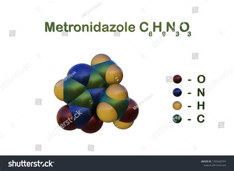 Structural Chemical Formula Spacefilling Molecular Model Stock Illustration 1795660741