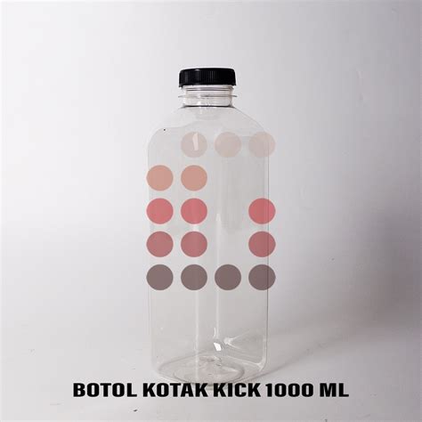 Jual BOTOL PLASTIK KOTAK KICK 1000 ML Shopee Indonesia