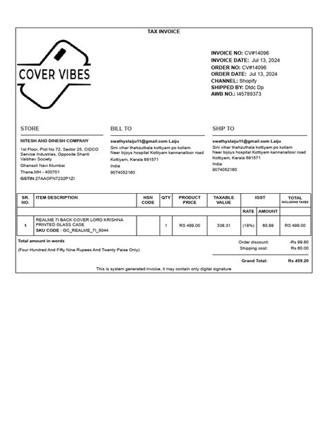 Invoices 42131277 Pdf