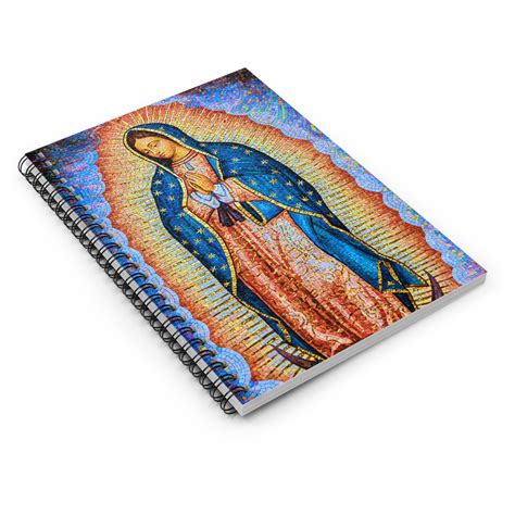 Lady Guadalupe Spiral Notebook Virgin Mary Nuestra Señora De Guadalupe
