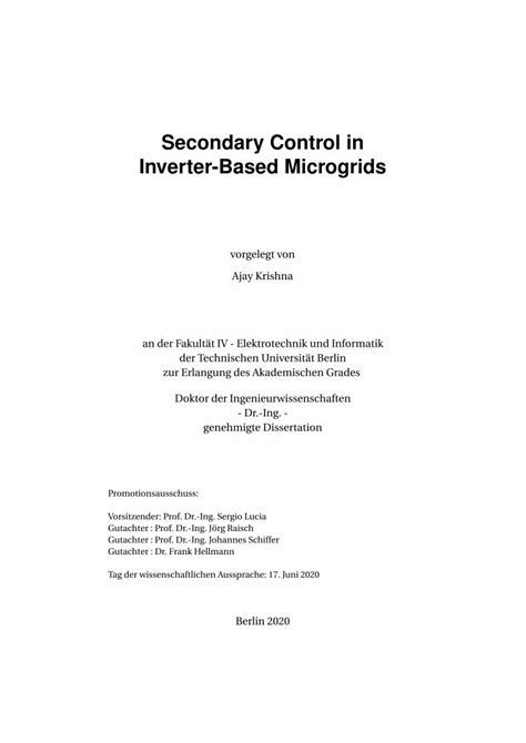 pdf secondary control in inverter based microgrids dokumen tips