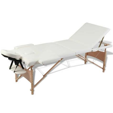 Table De Massage Pliante Bois 3 Zones