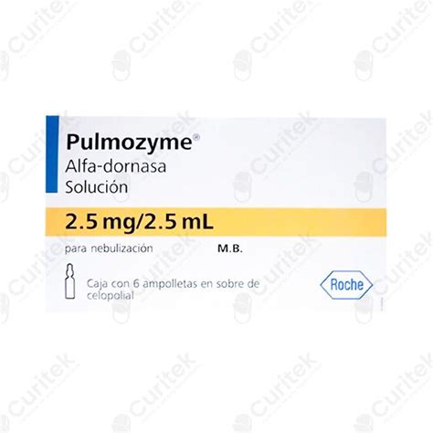 Pulmozyme 2 5 Mg 2 5 Ml Para NebulizaciÓn
