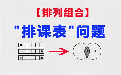 排列组合3分钟简单粗暴解决 排课表问题 bilibili B站 无水印视频解析YIUIOS易柚斯
