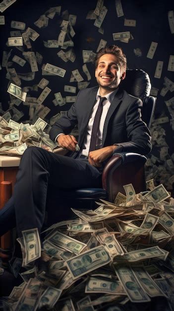 Premium Ai Image Digital Goldmine Basking In Online Business Success