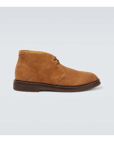 Brown Brunello Cucinelli Boots For Men Lyst