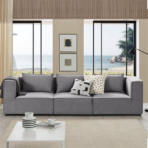 Juskys 3 Sitzer Domas 3 Teile M Modulare Couch Für Wohnzimmer