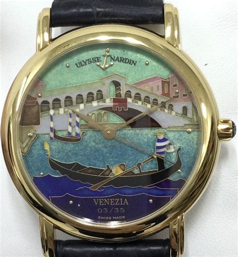 トケマーユリスナルダン Ulysse Nardin サンマルコ クロワゾネ ヴェネチア 世界限定35本 131 77 9 七宝焼 自動巻