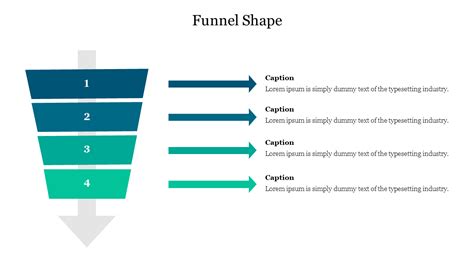 Creative Funnel Shape Powerpoint Presentation Template