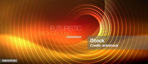 네온 빛을 내 테크노 라인 사각형 모양으로 첨단 미래 추상 배경 템플릿 0명에 대한 스톡 벡터 아트 및 기타 이미지 0명 곡선 구도 Istock