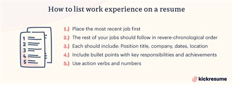 How to Describe Your Work Experience on a Resume? [+Examples] | Kickresume
