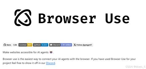 Browser Use：ai智能体自动化操作浏览器的开源工具browser Use Csdn博客