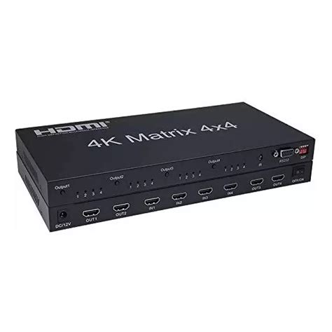 Buy Techut DMI HDMI Matrix Switch Splitter 4 In 4 Out With EDID Extractor And IR Remote Control