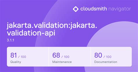 Jakartavalidationjakartavalidation Api 311 Maven Package