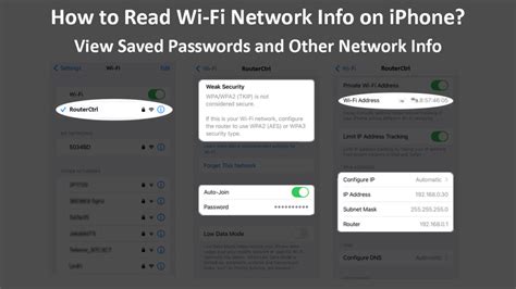 How To Read Wi Fi Network Info On IPhone View Saved Passwords Other Network Info RouterCtrl