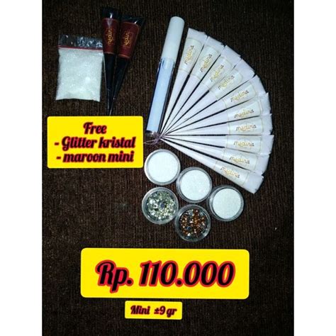 Jual Produk Medina Paket White Henna Mini Medina Shopee Indonesia