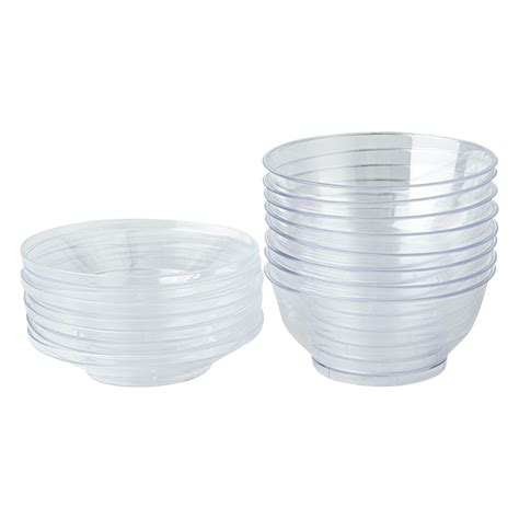 Plastic Food Cups Stackable Round Clear 4oz Medium 100