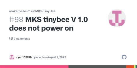 Mks Tinybee V 10 Does Not Power On · Issue 98 · Makerbase Mksmks