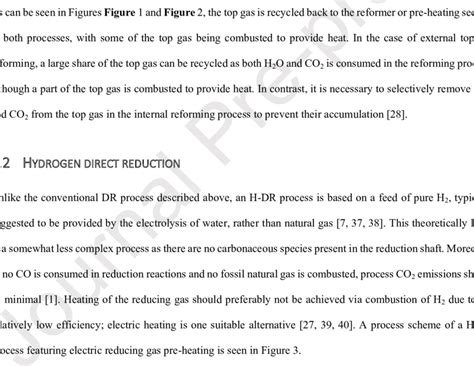 Internal Reforming Direct Reduction Process [36] Download Scientific Diagram
