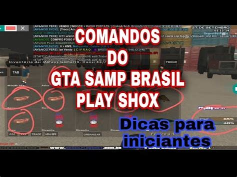 Comandos Mais Utilizados Do Gta Samp Brasil Play Shox Dicas Para
