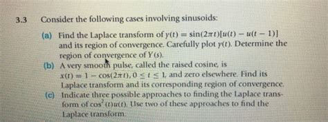 Solved Consider The Following Cases Involving Sinusoids Chegg