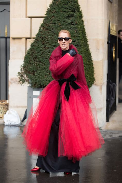 Photo Céline Dion à la sortie de l hotel Crillon à Paris se rendent