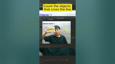 count the objects that cross the line use yolo opencv youtube