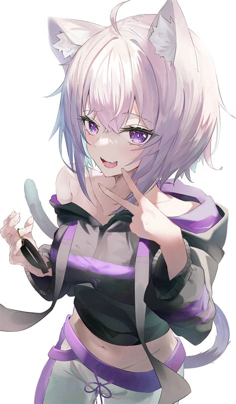 Nekomata Okayu And Nekomata Okayu Hololive Drawn By Watatabeseeds