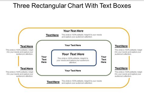 Three Rectangular Chart With Text Boxes Templates PowerPoint Slides PPT Presentation