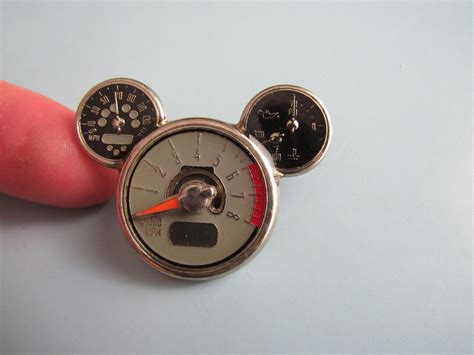 Vintage Walt Disney Mickey Mouse Instrument Cluster Pin Free Shipping