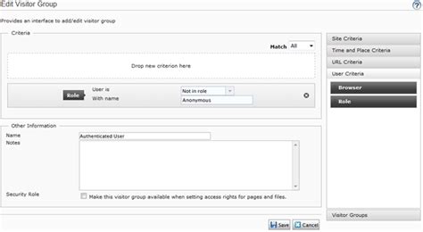 More Custom Visitor Group Criteria Role Optimizely Developer C