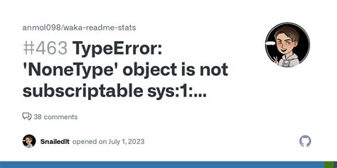 Typeerror Nonetype Object Is Not Subscriptable Sys1 Runtimewarning
