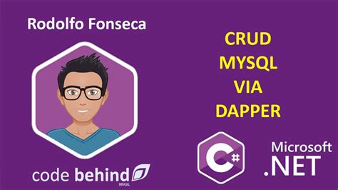Codebehind Crud Mysql Net Core C Dapper Youtube