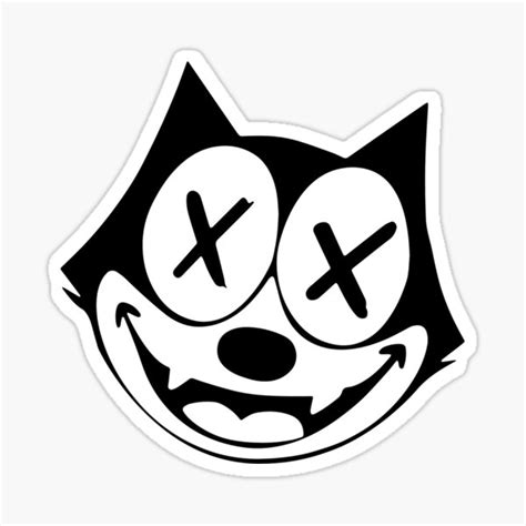 Felix The Cat Sticker For Sale By Yogagear Redbubble