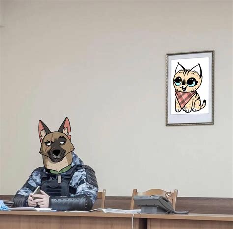 Силовик на фоне портрета Путина политика политические новости шутки и мемы Брут и Пикси