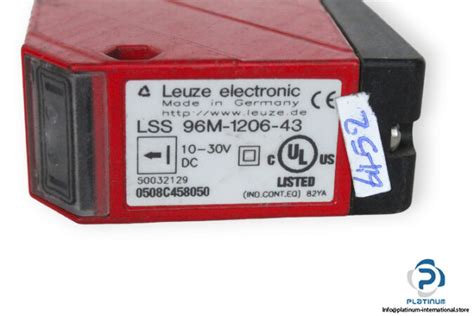 LEUZE LSS M THROUGH BEAM PHOTOELECTRIC SENSOR TRANSMITTER Platinum International