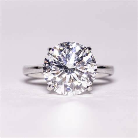 Ohne Mindestpreis Ring 18 Kt Weißgold 5 01ct Tw Diamant Laborgezüchtet Lab Grown F