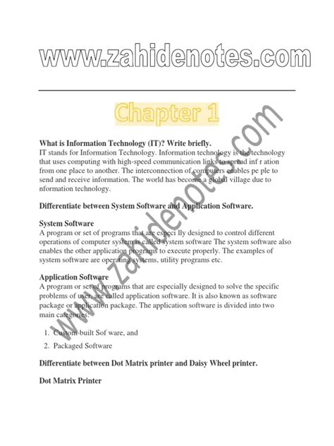 1st Year Computer Notes Kpk Board Pakistan Pdf Network Topology Transmission Medium