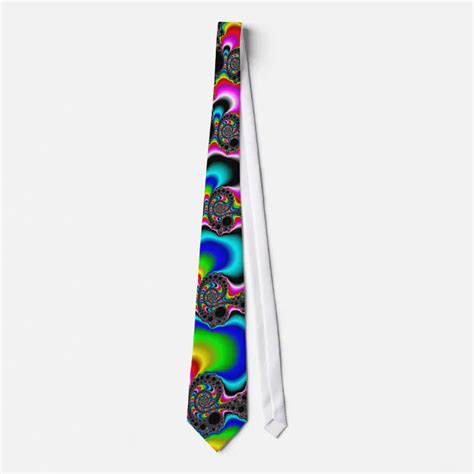 Christmas Tree Fractral Tie Zazzle