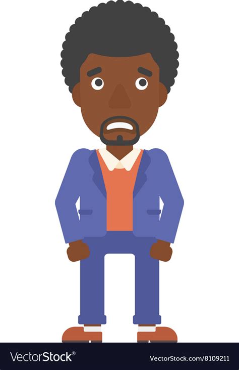 Embarrassed Hipster Man Royalty Free Vector Image