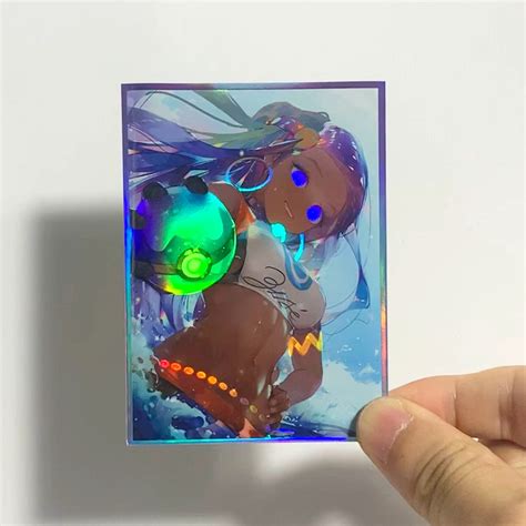 Water Gym Leader Nessa Pokemon Holographic Card Sleeves Kado Supplies